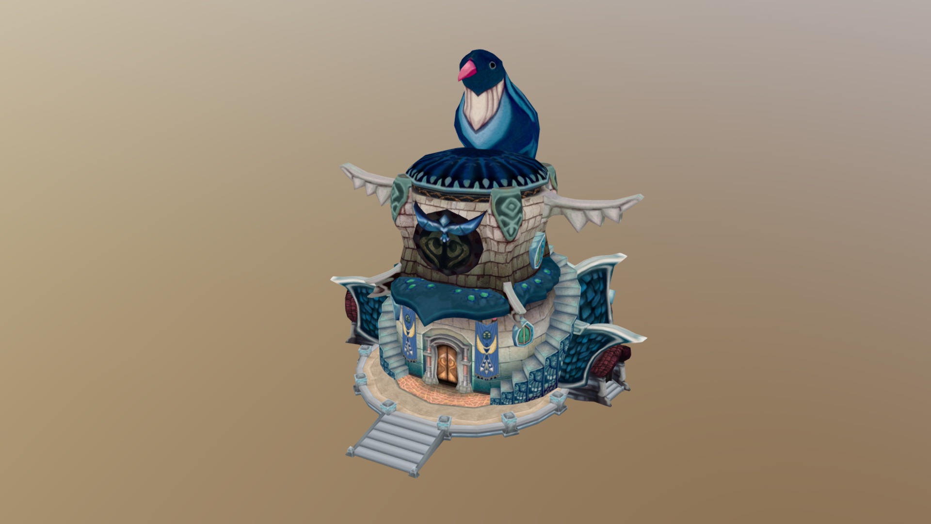 Formosan Blue Magpie House - 3D model by Goyi.Huang [cc6dd11] - Sketchfab