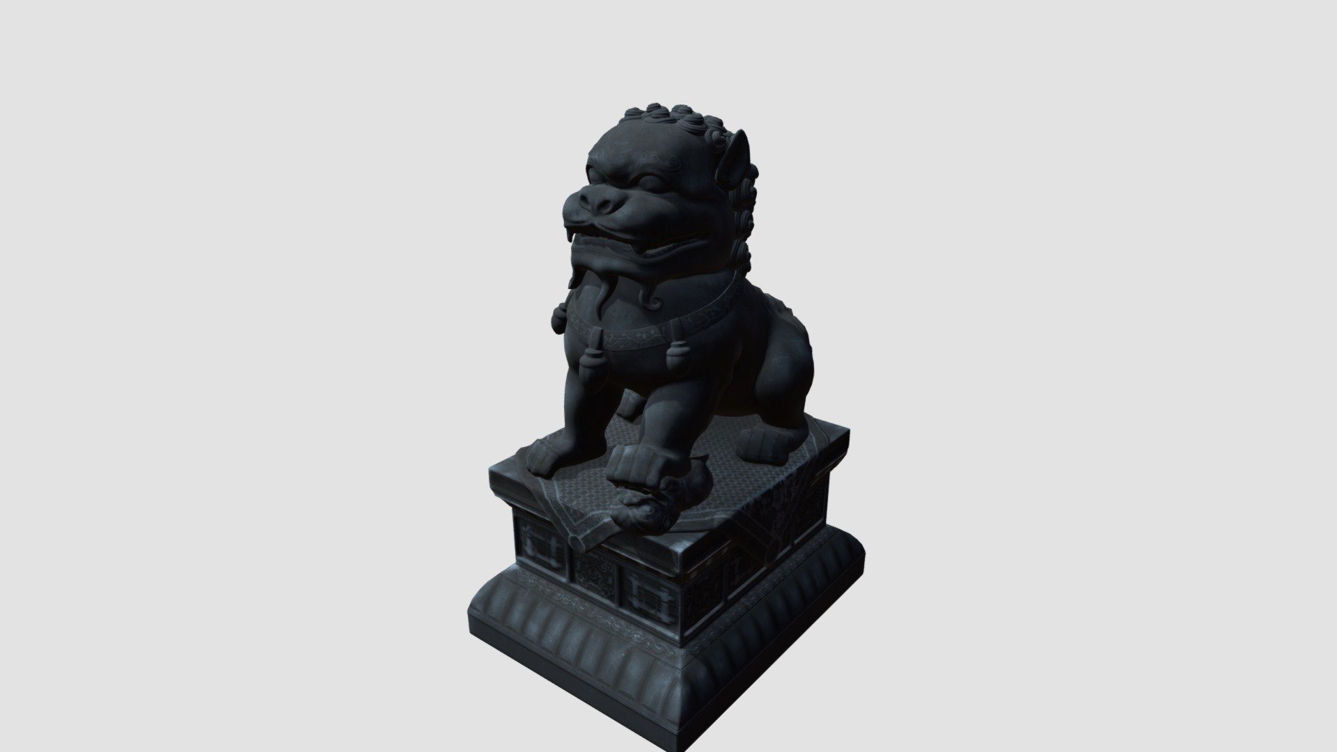 A high detailed model of foo dog - Buy Royalty Free 3D model by ...