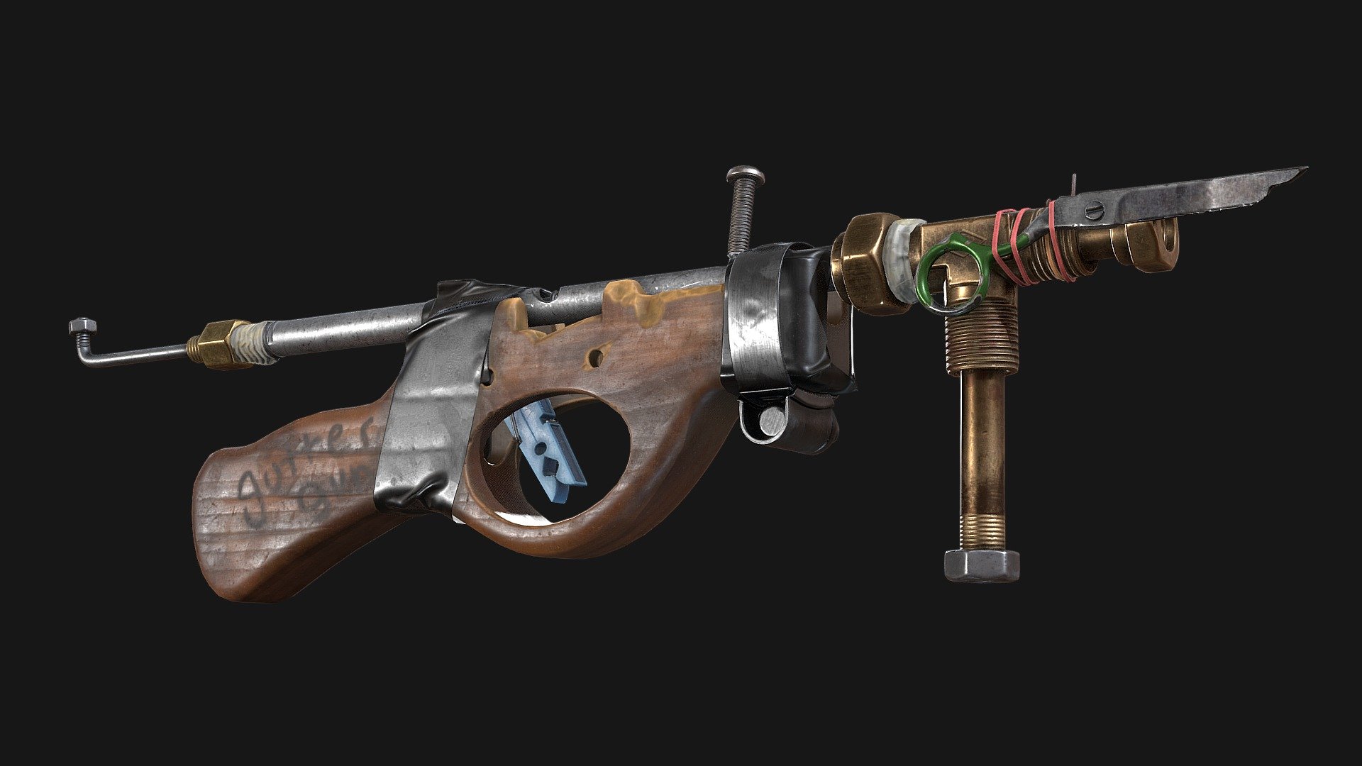 Pilgrims Gutter Gun - 3D model by ThomasButters [cc6fbdf] - Sketchfab