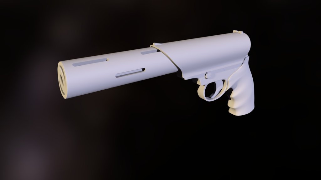 Science Fiction Pistol - 3D model by eain [cc70e93] - Sketchfab