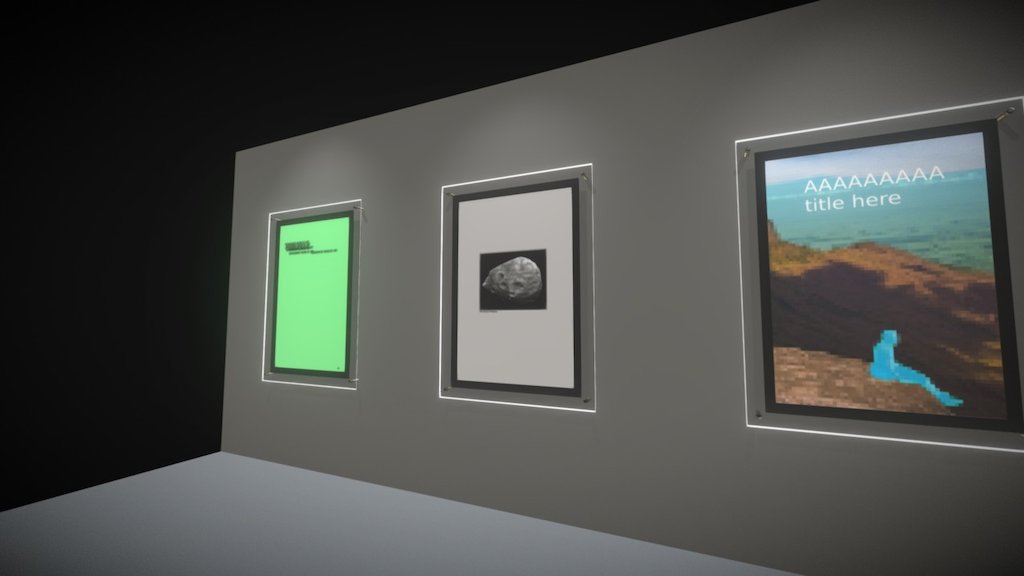 Poster Frames (Shelter VR) - 3D model by lostdexter [cc70f32] - Sketchfab