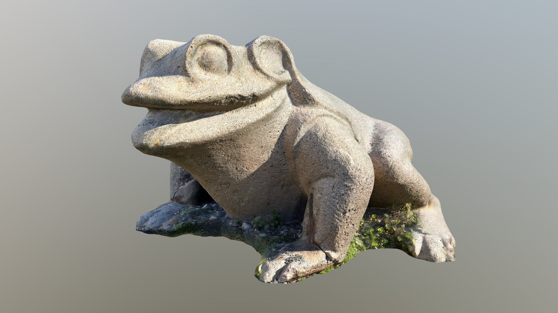 Stone Frog Sculpture - Download Free 3D model by MADD Designs (@TDModel ...
