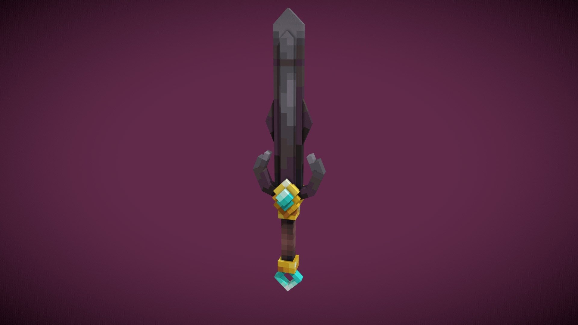 Netherite sword - 3D model by till.fechner02 [cc72ec7] - Sketchfab