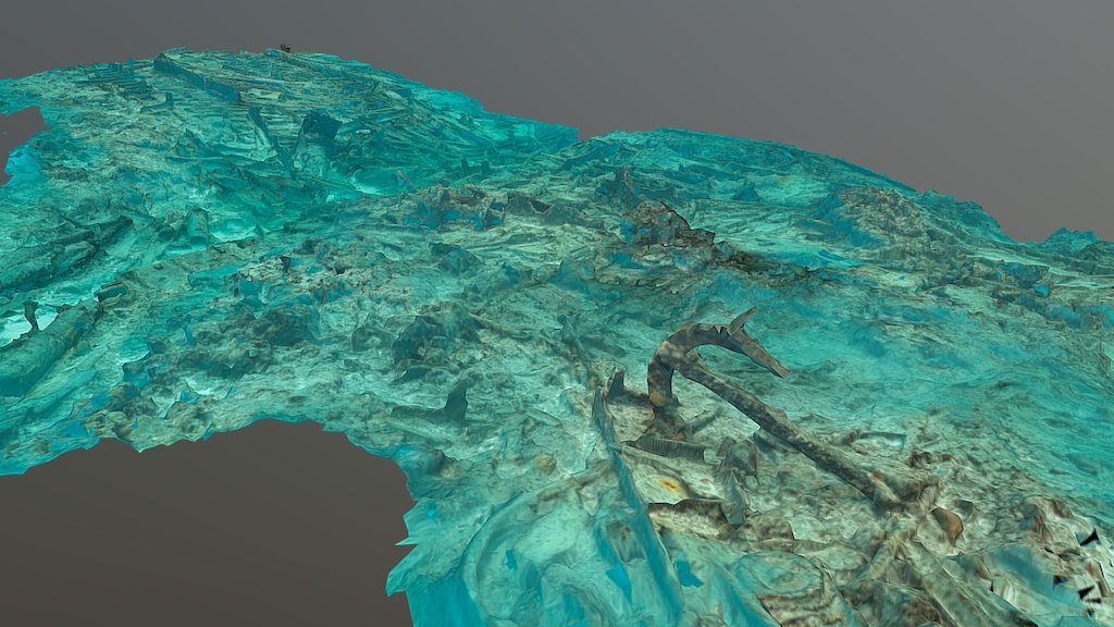 Dunnottar Castle shipwreck site at Kure Atoll - 3D model by PMNM ...