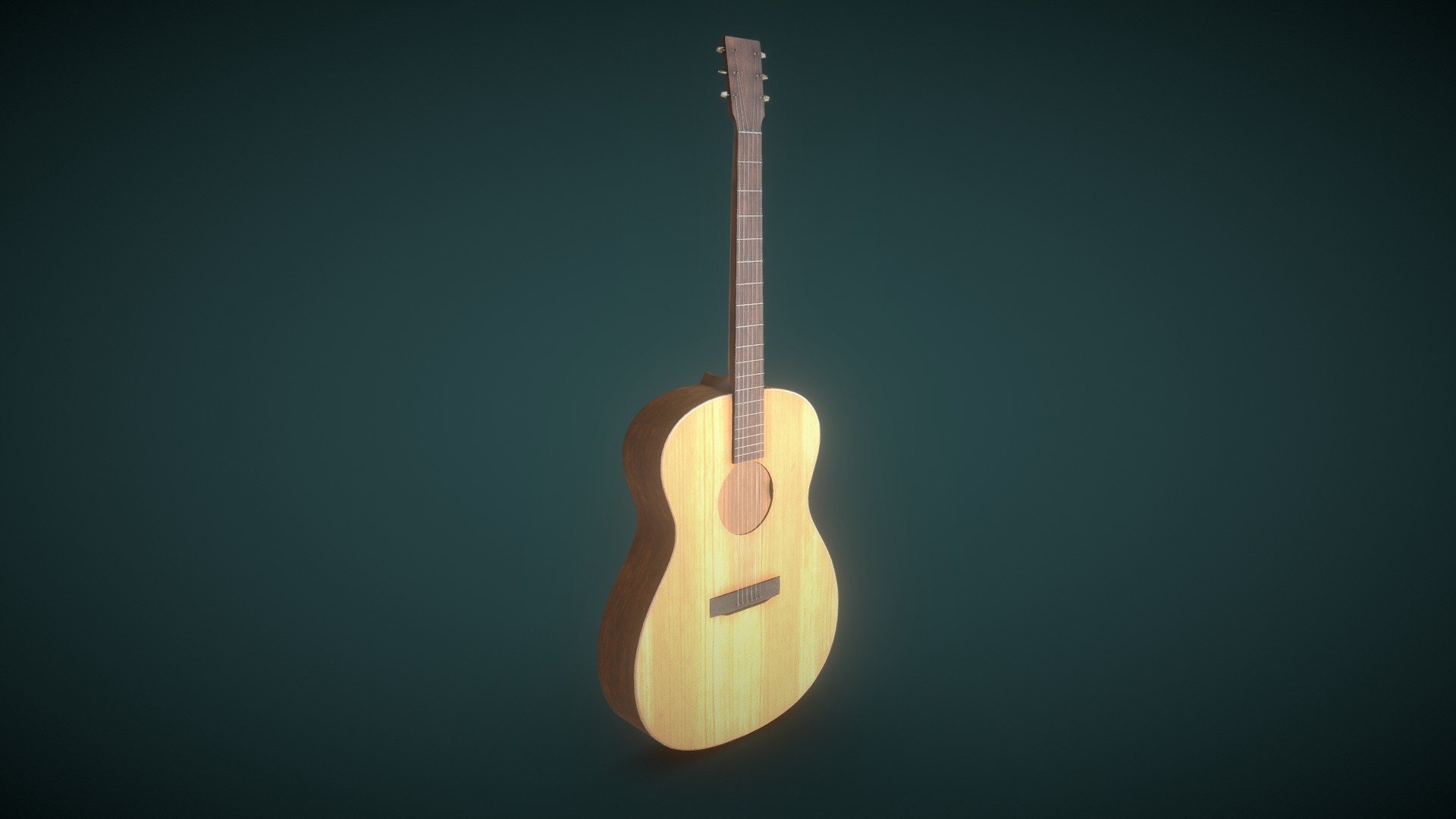 Acoustic Guitar (FREE) - Download Free 3D model by Brandon Westlake ...
