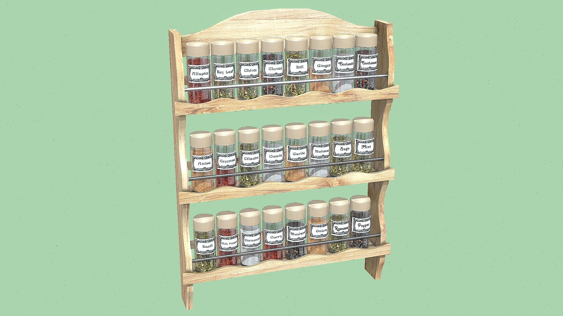 Kitchen Spice Set - 3D model by ₦₥₵ ฿₵ (@nmcbc) [cc75455] - Sketchfab