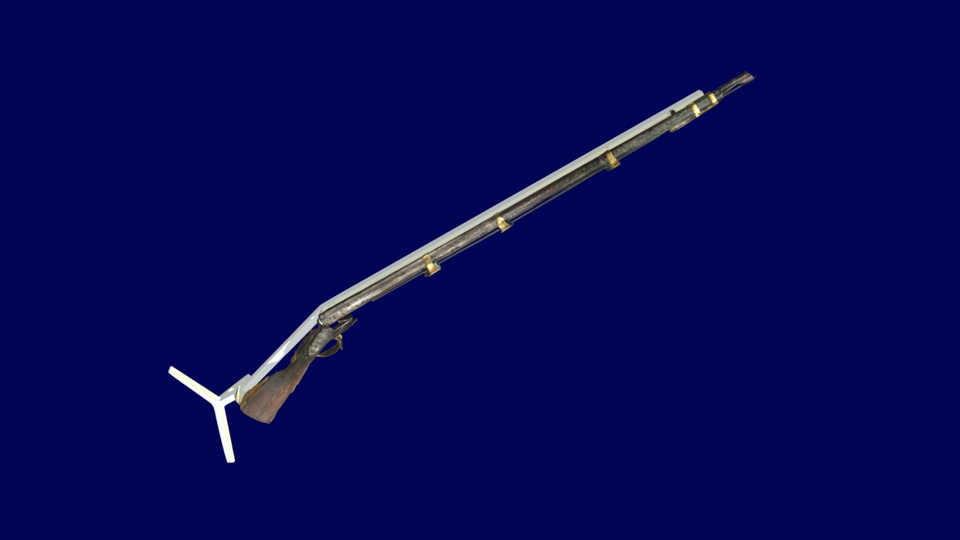 Flintlock musket (vuursteenmusket) NB6-73 - 3D model by Museum ...