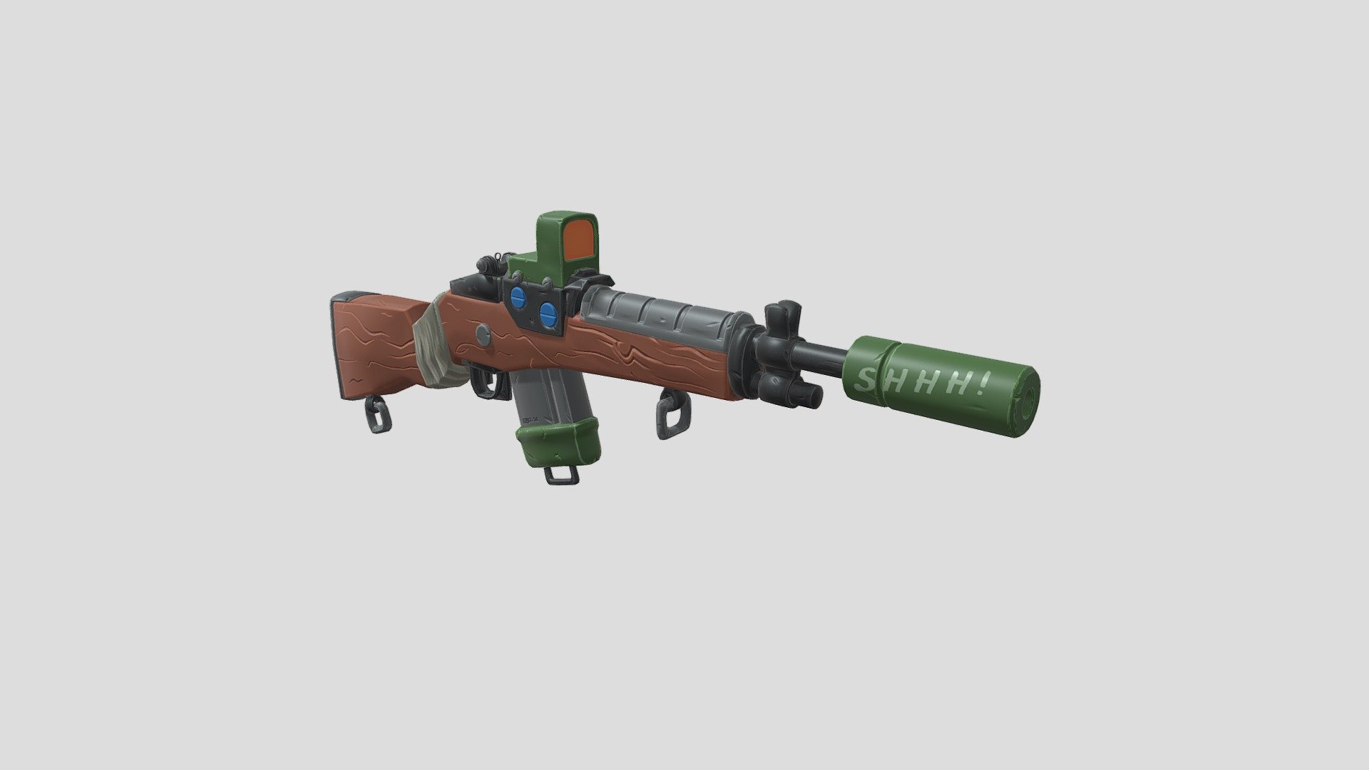 EBR Rifle - 3D model by KadirGozelce [cc76bbd] - Sketchfab