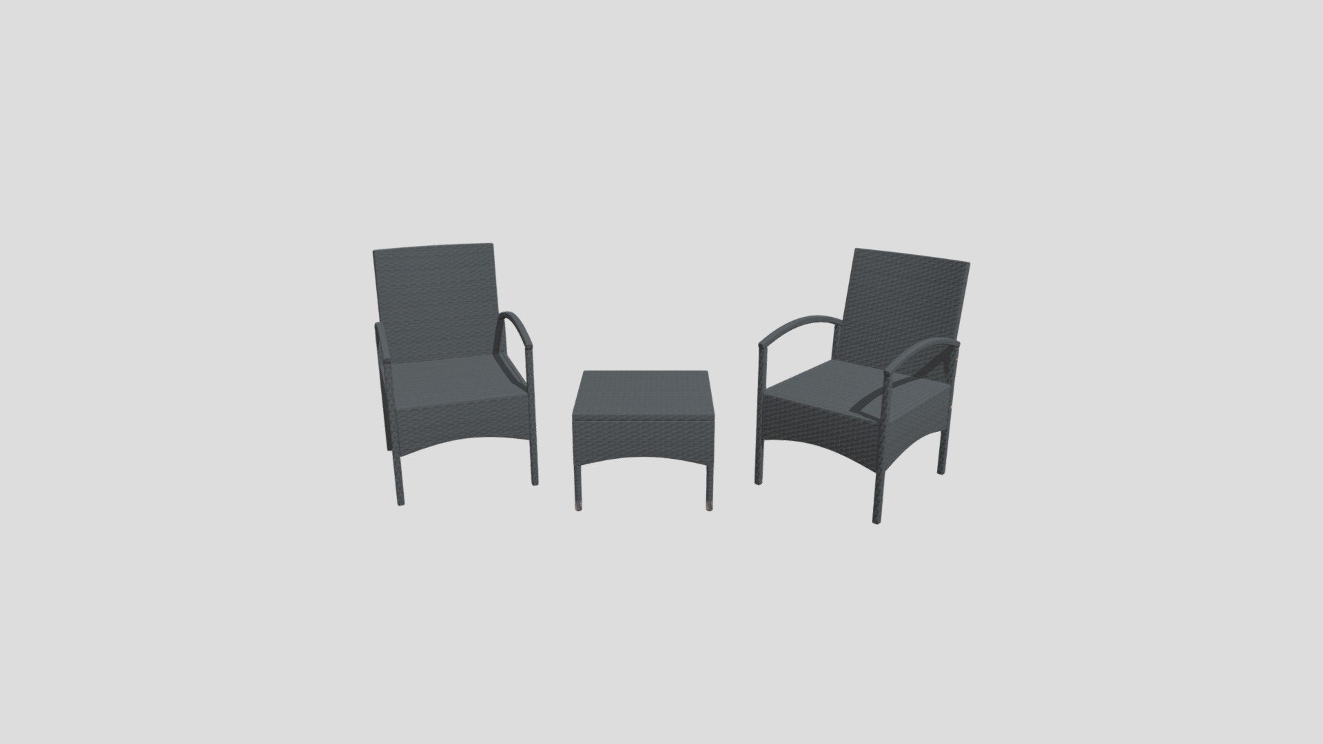 Gray Outdoor Patio Set - Buy Royalty Free 3D model by Diggory [cc77f20 ...