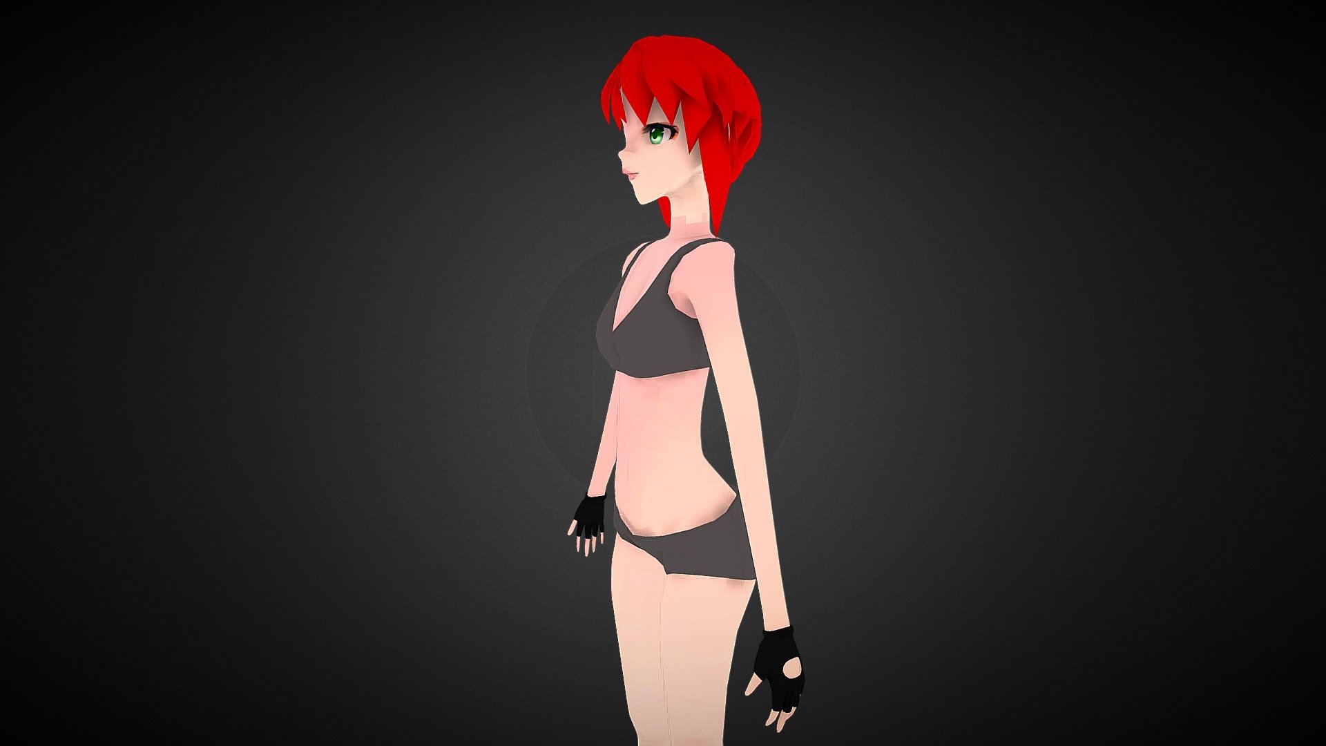 Anime Girl 3d Model By Deniskorablyov [cc780f4] Sketchfab