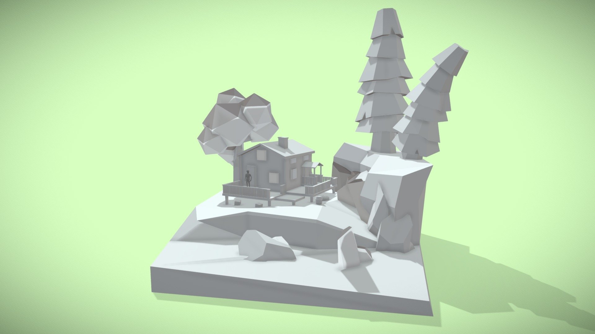 DAE Diorama - Forest Loner - 3D model by MathisMussly [cc7a352] - Sketchfab