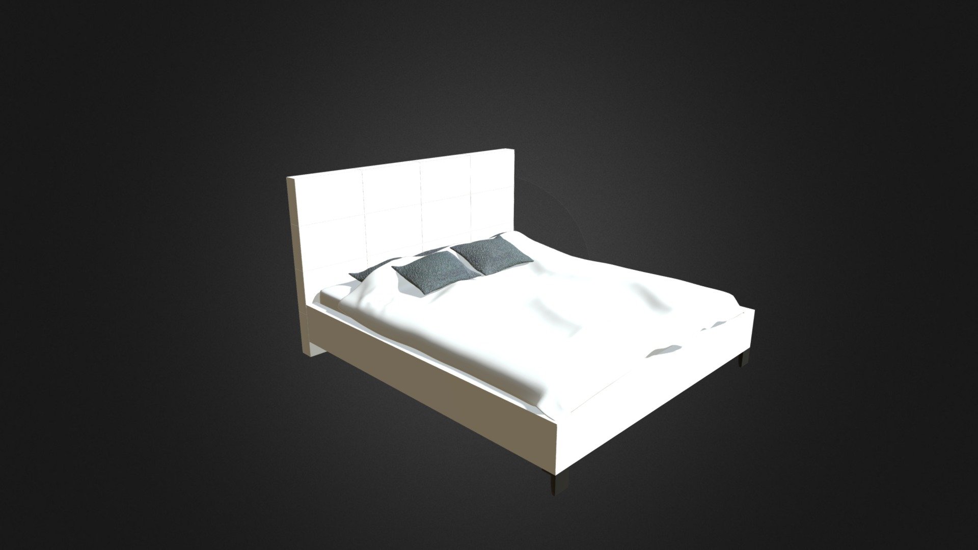 White Bed - Buy Royalty Free 3D model by cgaxis [cc7c441] - Sketchfab Store