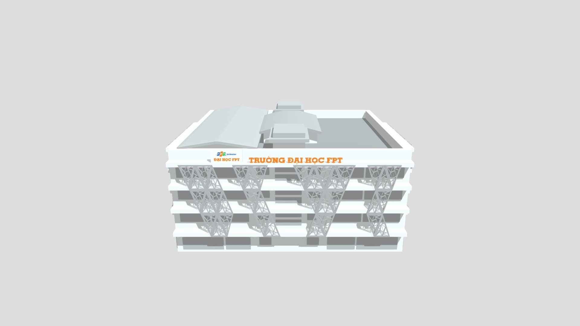 FPT University Campus CanTho - Beta Tower - 3D model by Vasilluv ...