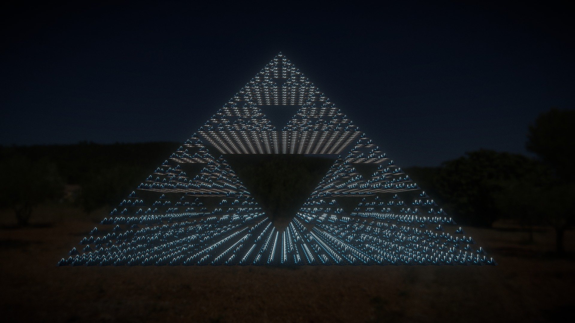 Sierpinski Pyramid #2 (bigger) - Fractal Wonder - Download Free 3D ...