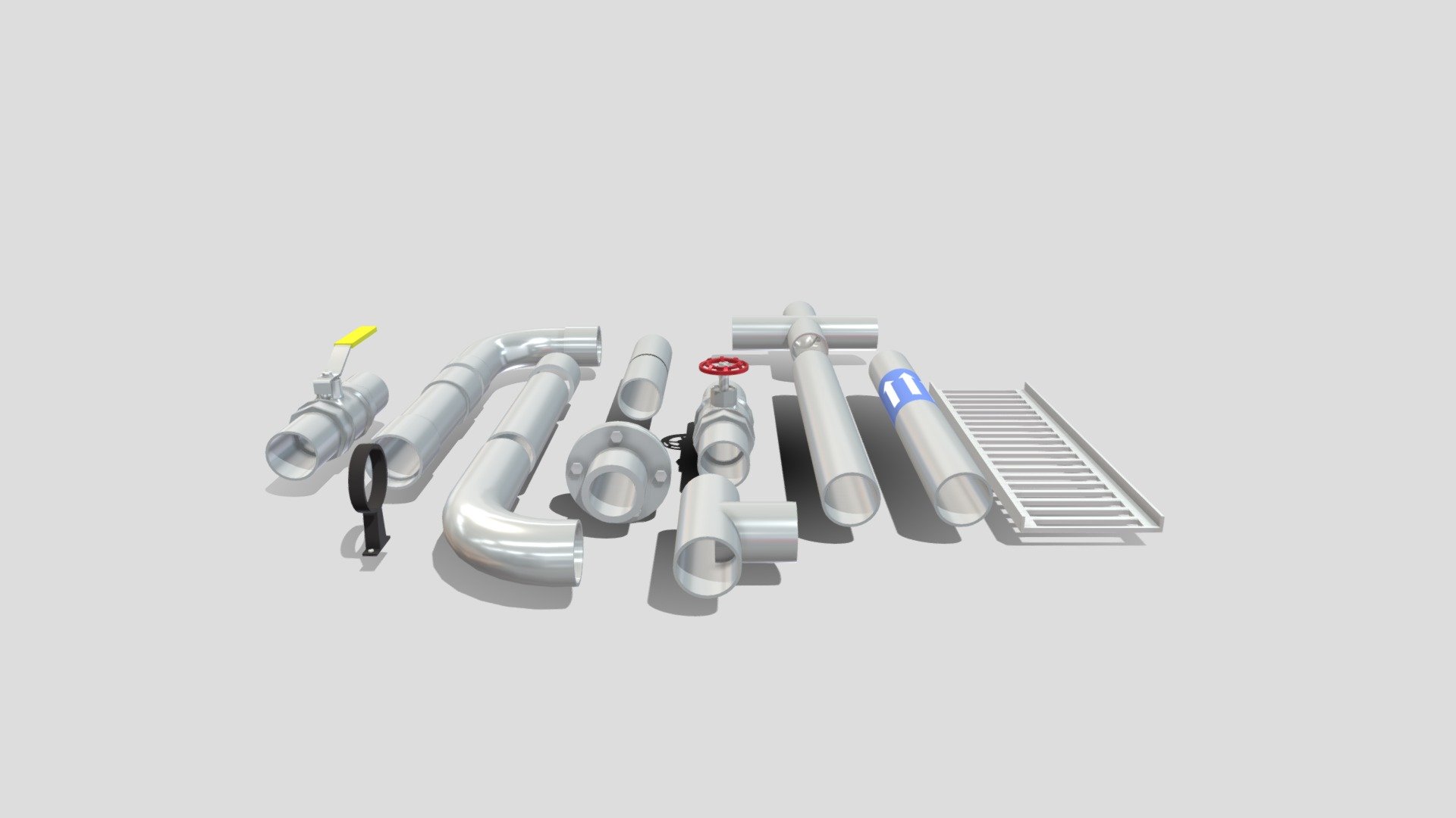 Pipe Set - Buy Royalty Free 3D model by Simon T Griffiths (@RubberMan ...