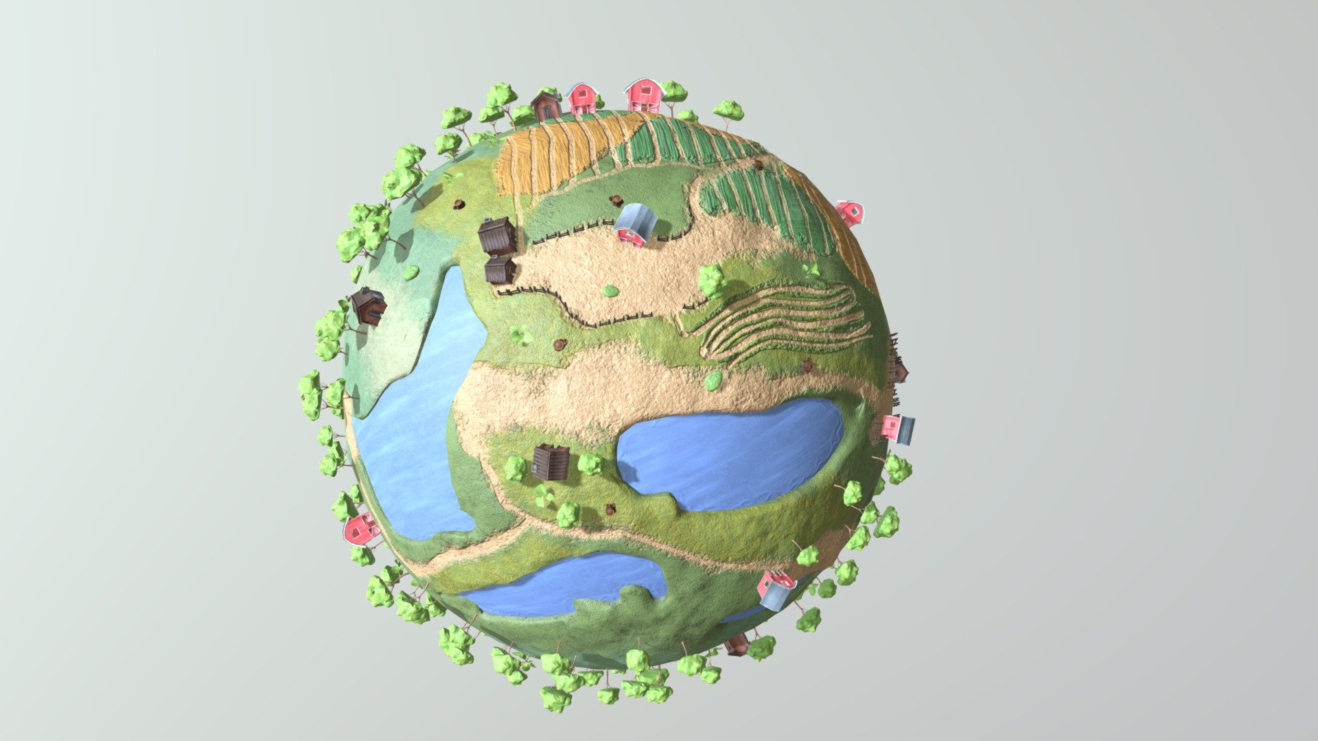 Farm_Planet - 3D model by kewag.swiss [cc89ee0] - Sketchfab
