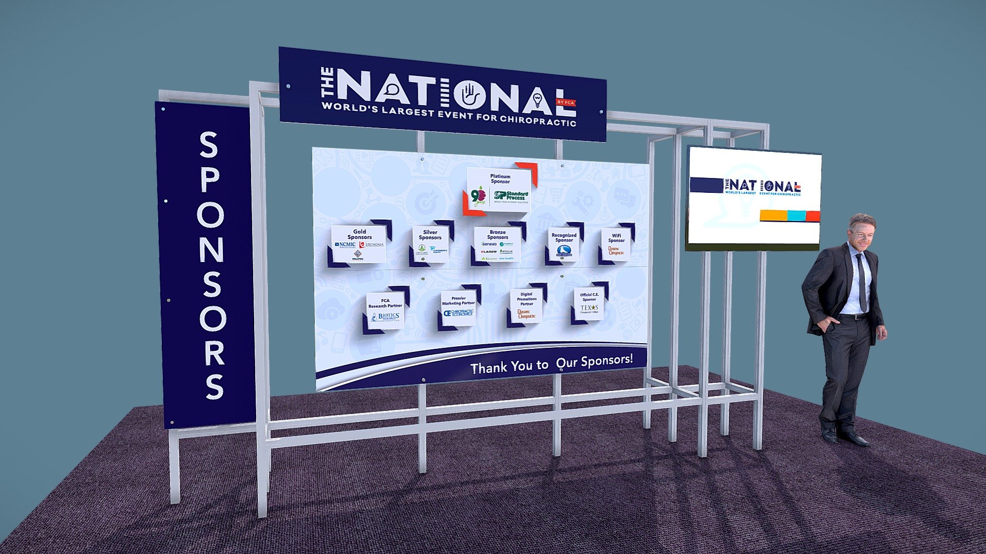 FCA 2019 - Sponsor Wall - 3D model by AGS Expo Services (@AGS-EXPO ...