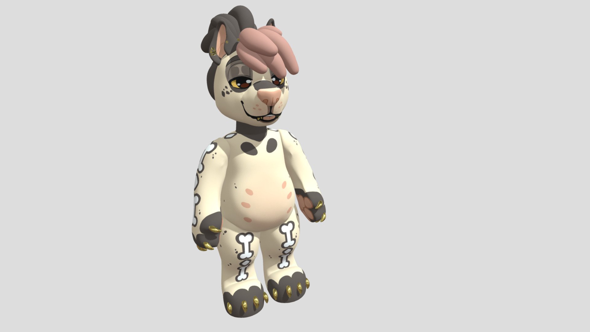 Bones Plush Model - 3D model by ParalleltheBat [cc8a246] - Sketchfab