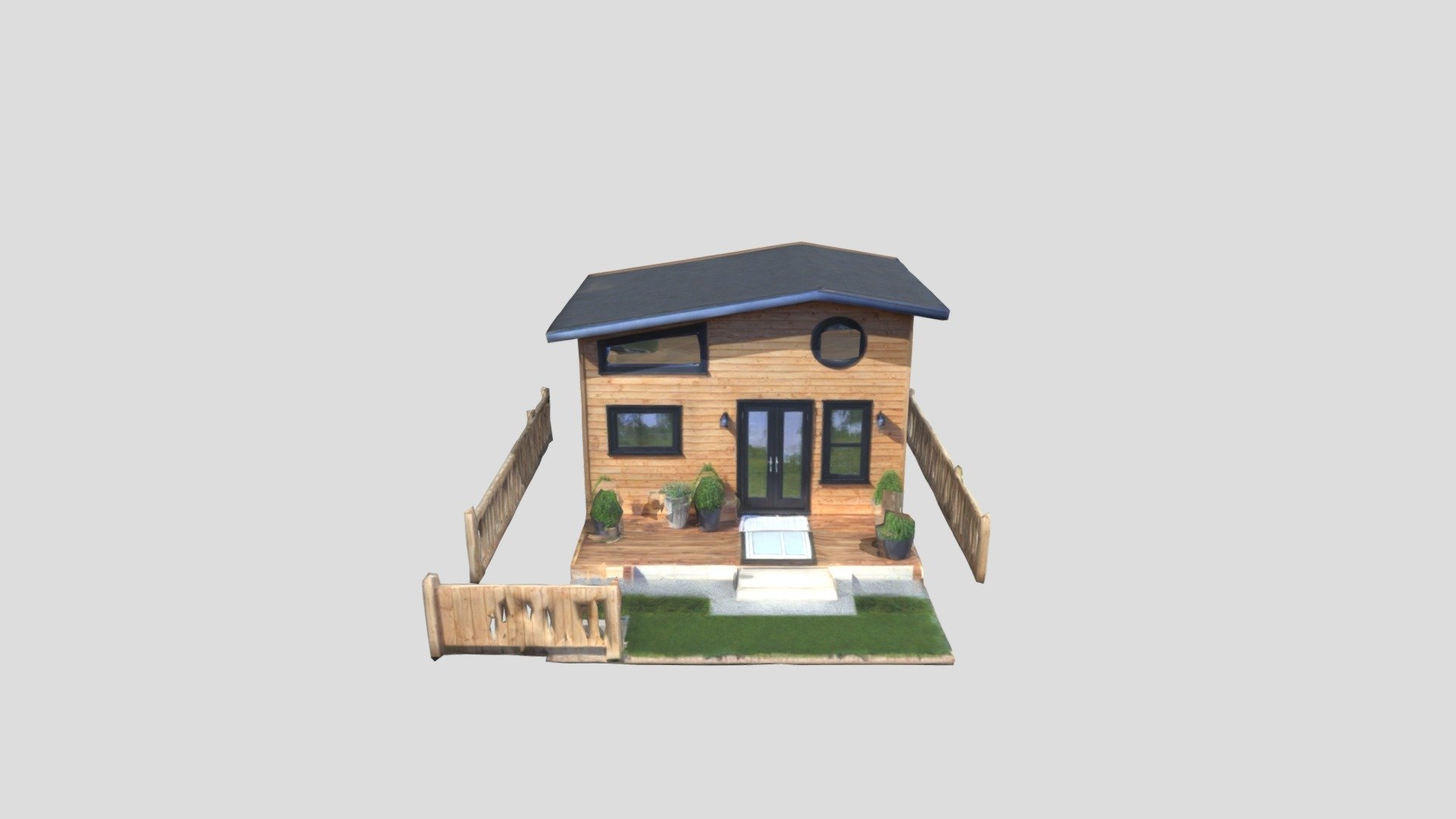 một ngôi nhà style tiny - 3D model by minhquaan.1989 [cc8b83d] - Sketchfab