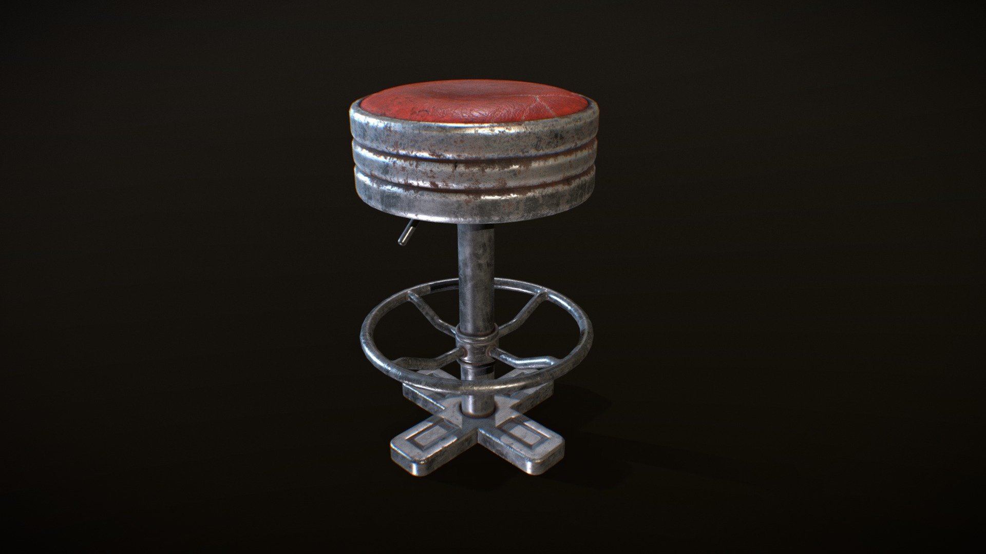 Diner Stool - 3D model by AwGebert [cc8c465] - Sketchfab