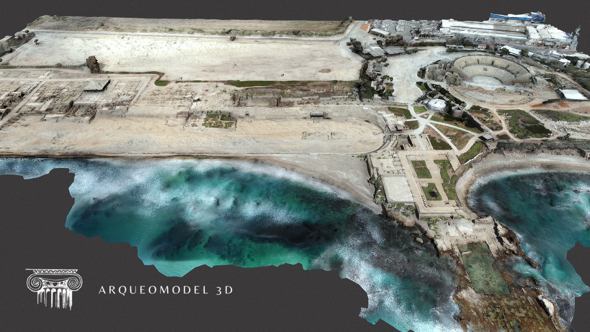 Cesarea Marítima - ISRAEL - 3D model by Arqueomodel3D (@juanbrualla ...
