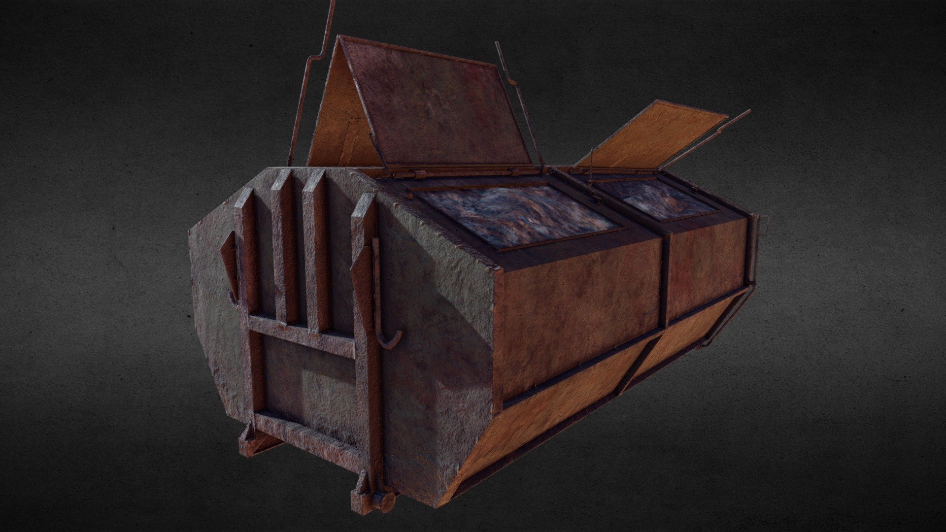 Rusty Russian Dumpster - Download Free 3D model by Hightingale [cc8f1d1 ...