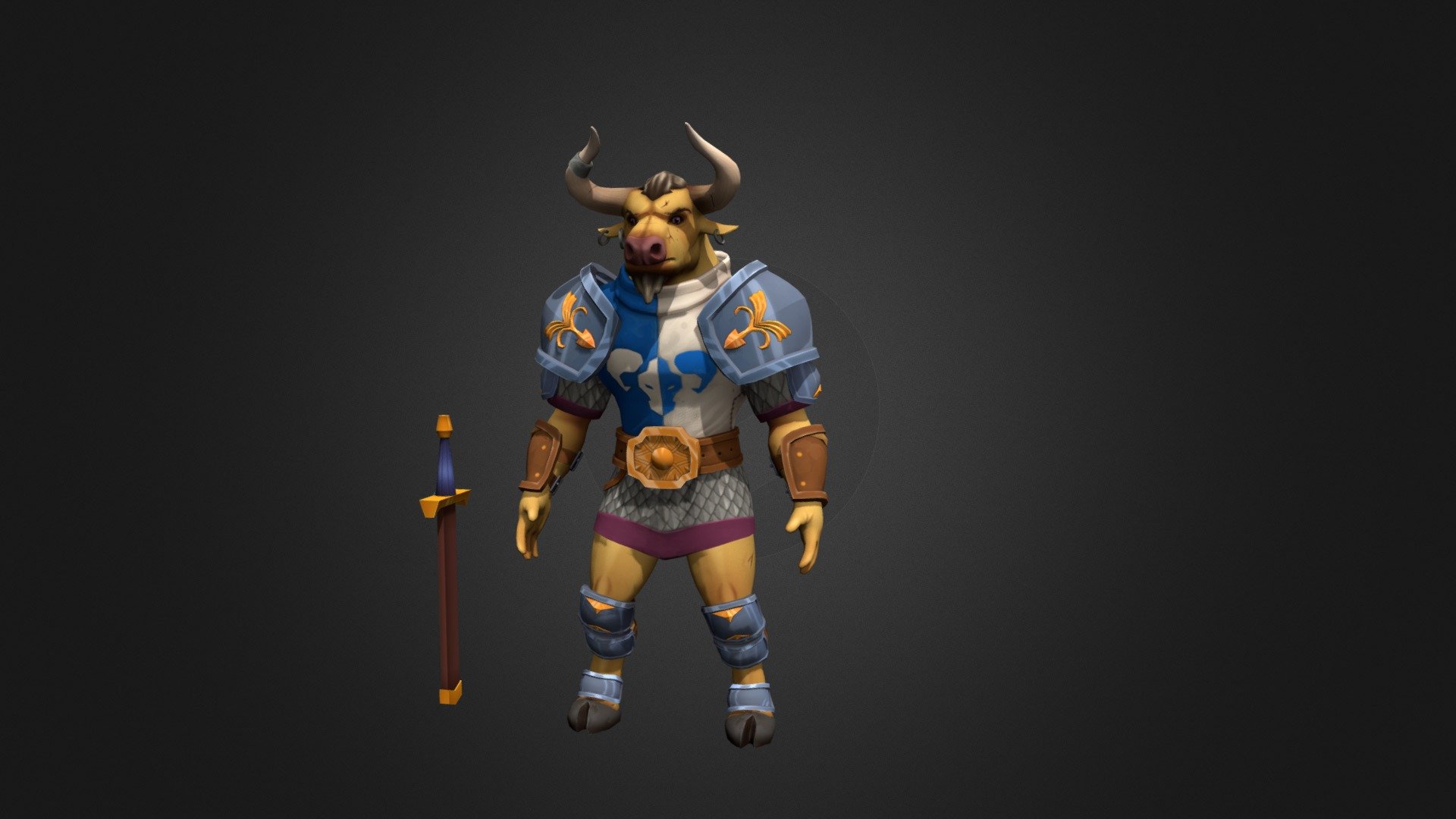 Minotaur - Buy Royalty Free 3D model by Rifat3D [cc8fc10] - Sketchfab Store