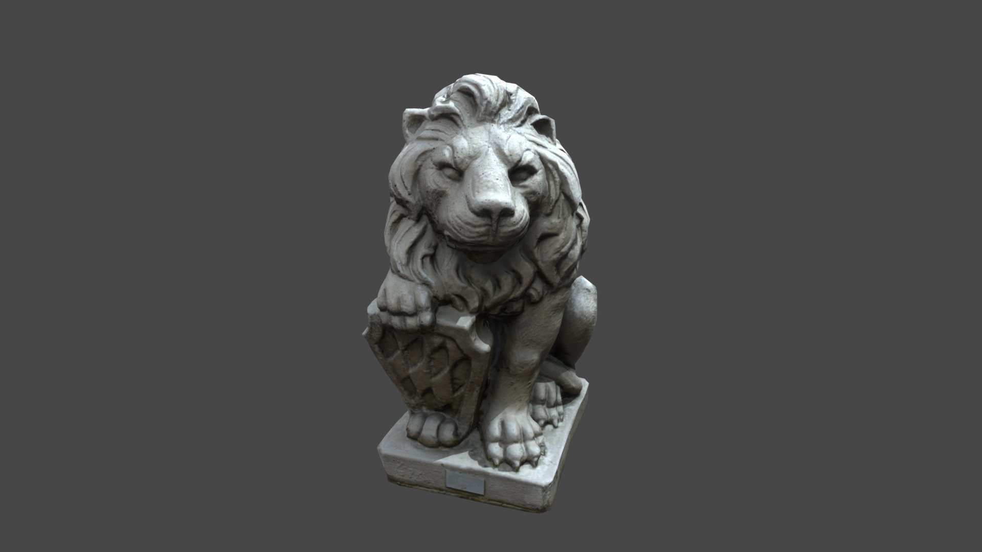 Lion Statue Photoscan - 3D model by parlay [cc90bbc] - Sketchfab