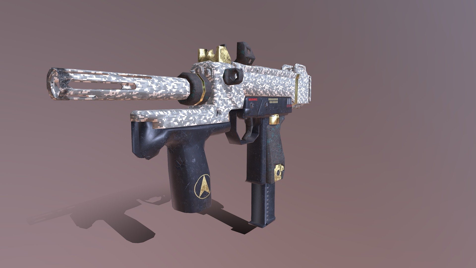 UZI CAMOUFLAGE skin - 3D model by LINES171 [cc9260f] - Sketchfab