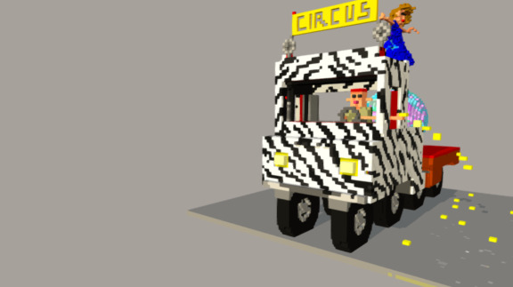 Circus Truck - 3D model by catilaporte [cc92aad] - Sketchfab