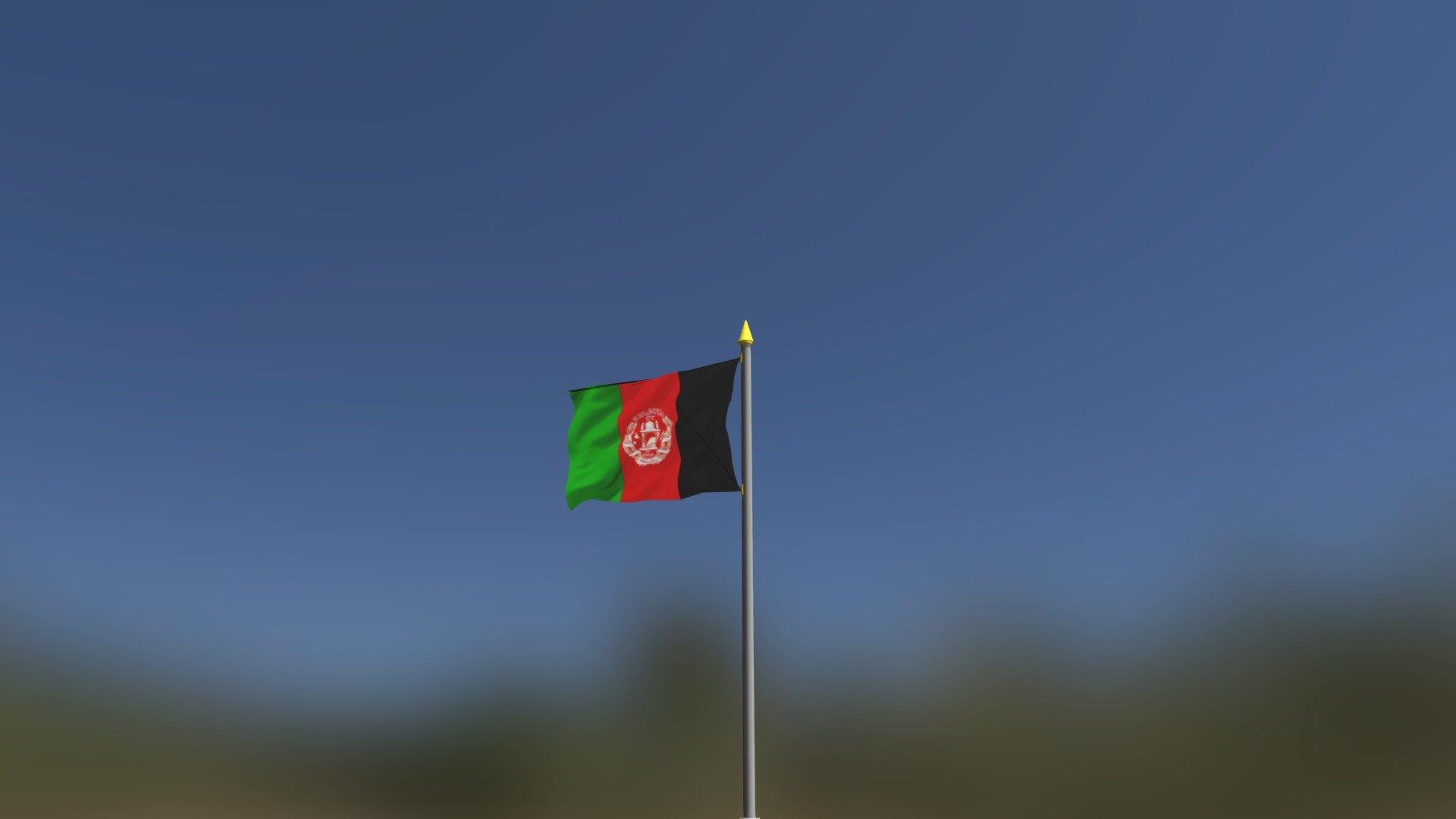 Afghan Flag - 3D model by watan.salarzai [cc9311a] - Sketchfab