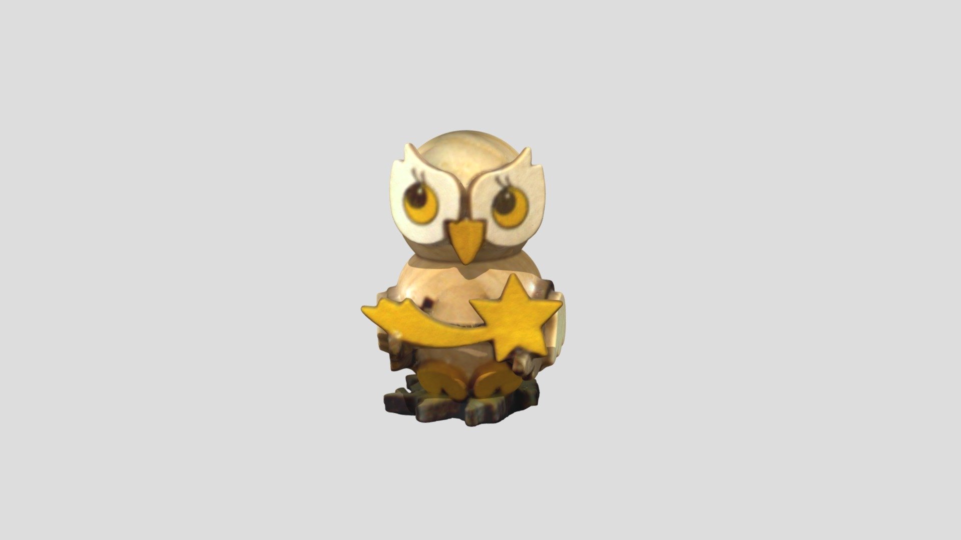 ~Kuhnert~ owl with star // Eule mit Stern - Download Free 3D model by ...