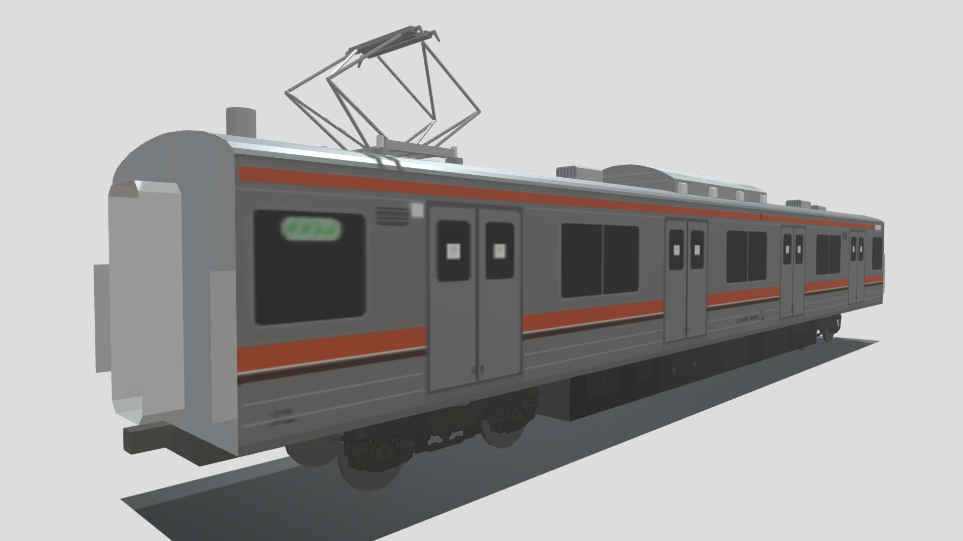 モハ205武蔵野線 - Download Free 3D model by V3B4 [cc97192] - Sketchfab