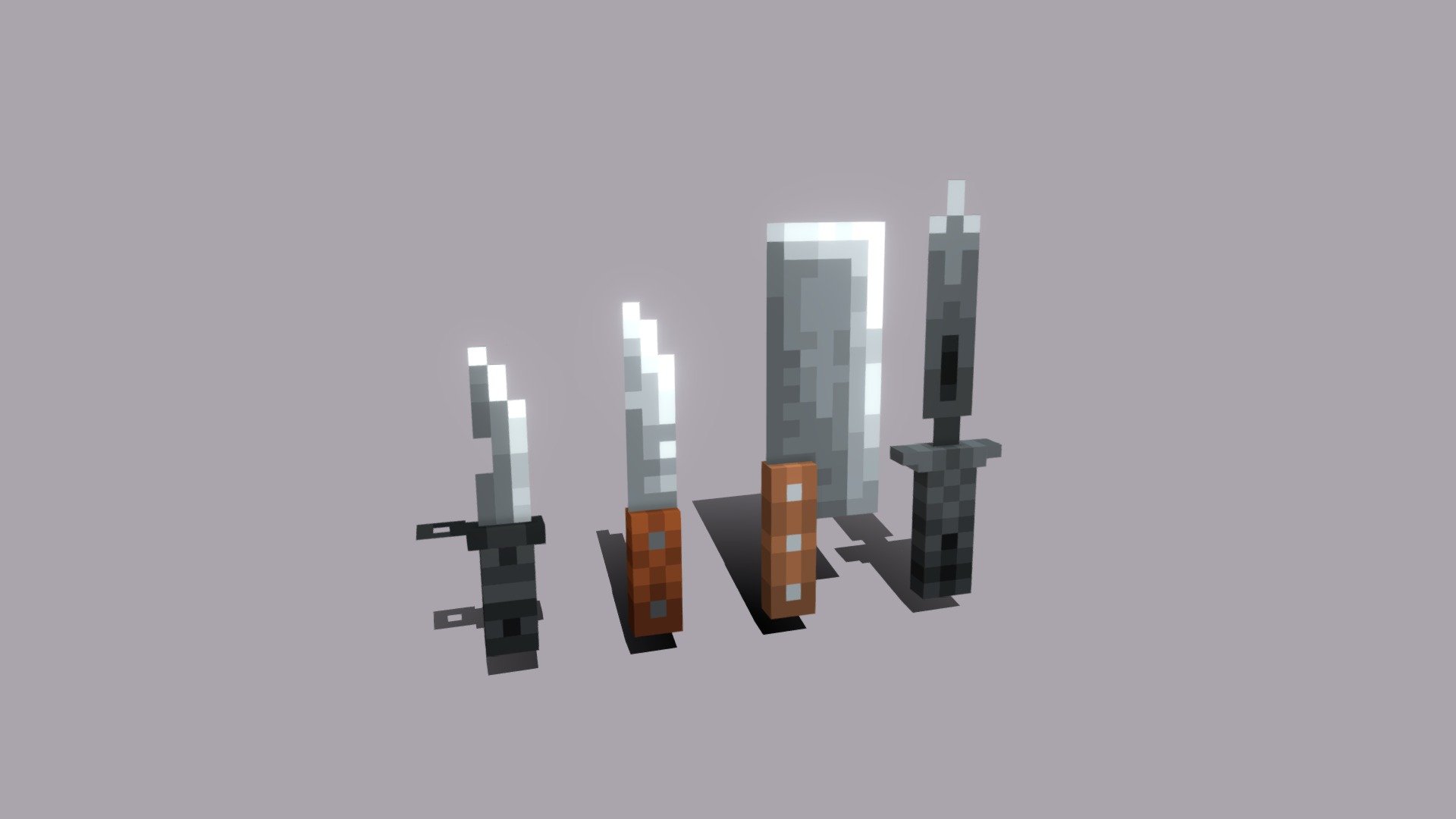 Knifes Pack - 3D model by BananVovan [cc992c3] - Sketchfab