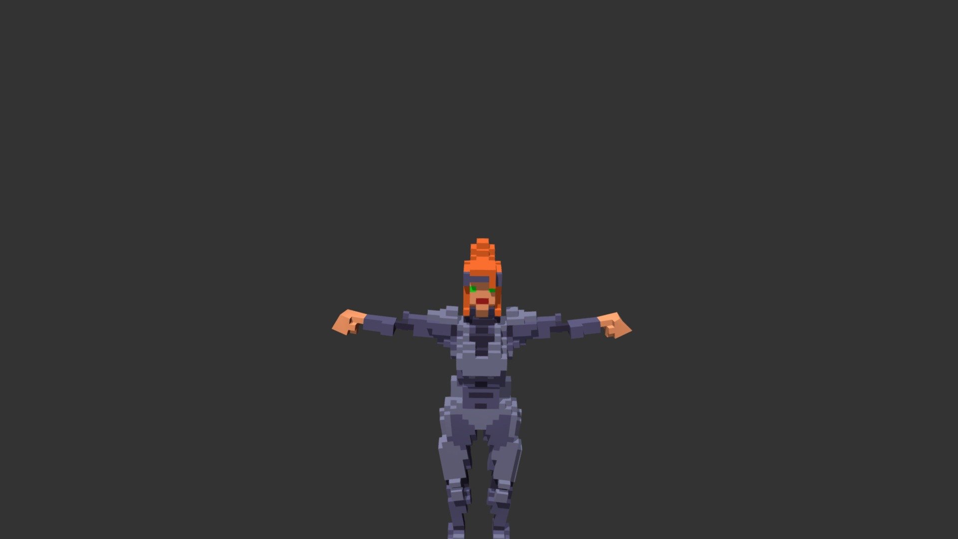 Redhead Xcom operative in alloy armor - 3D model by Dercetech [cc99dbe ...