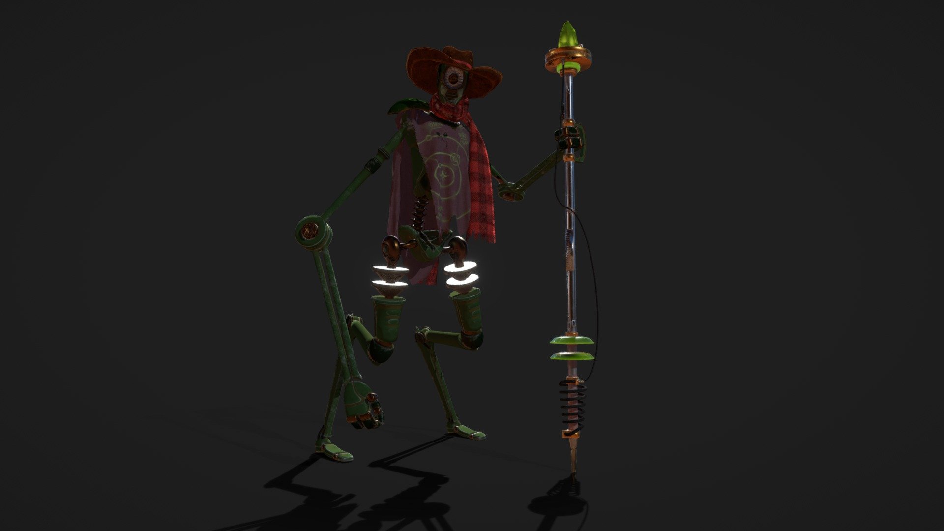 Robot Cowboy - Game ready character - 3D model by paufiol [cc9a3a8 ...