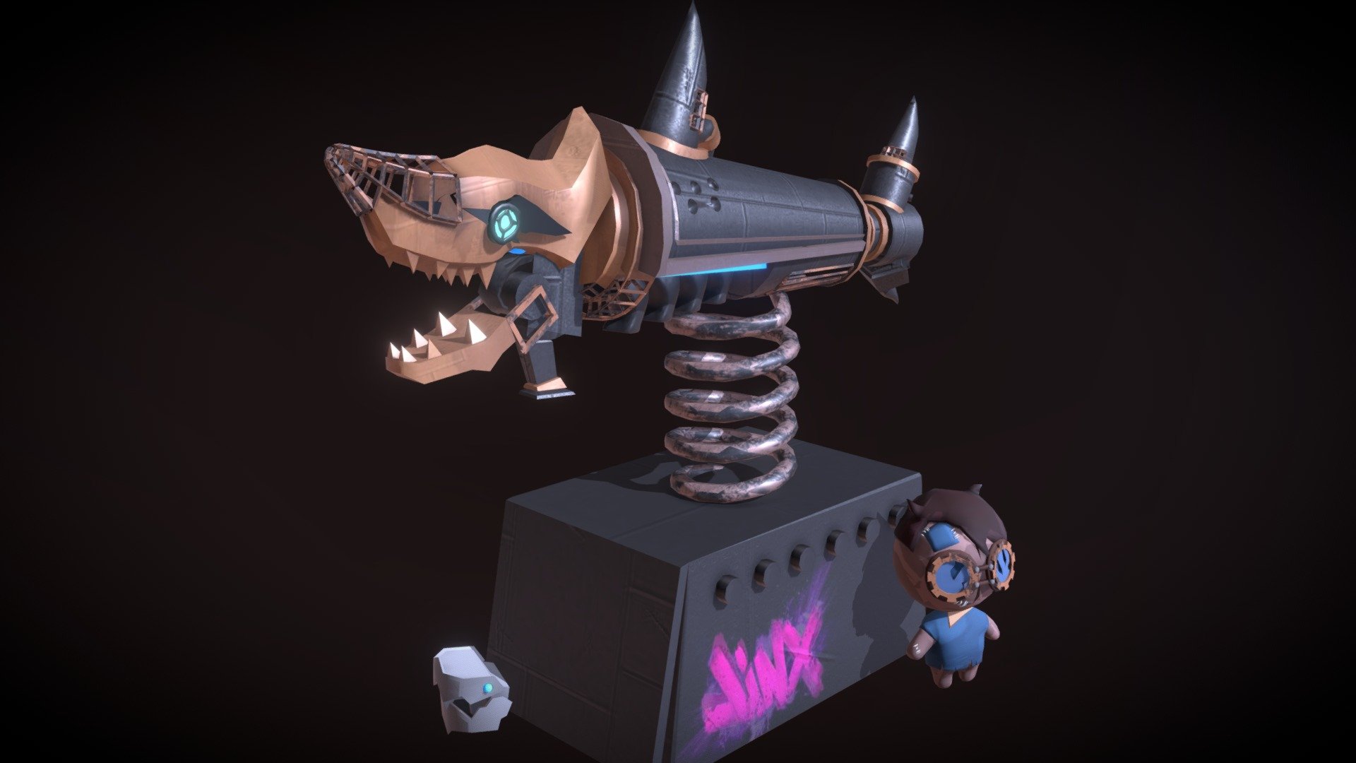 Fishbones Blaster | Arcane - Buy Royalty Free 3D model by si_302 ...