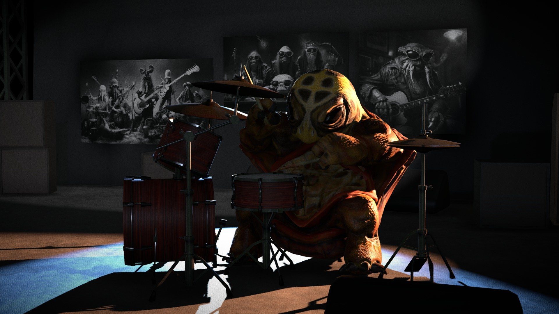 Memories of a Drummer - 3D model by herbst (@felix.herbst) [cc9dc20 ...