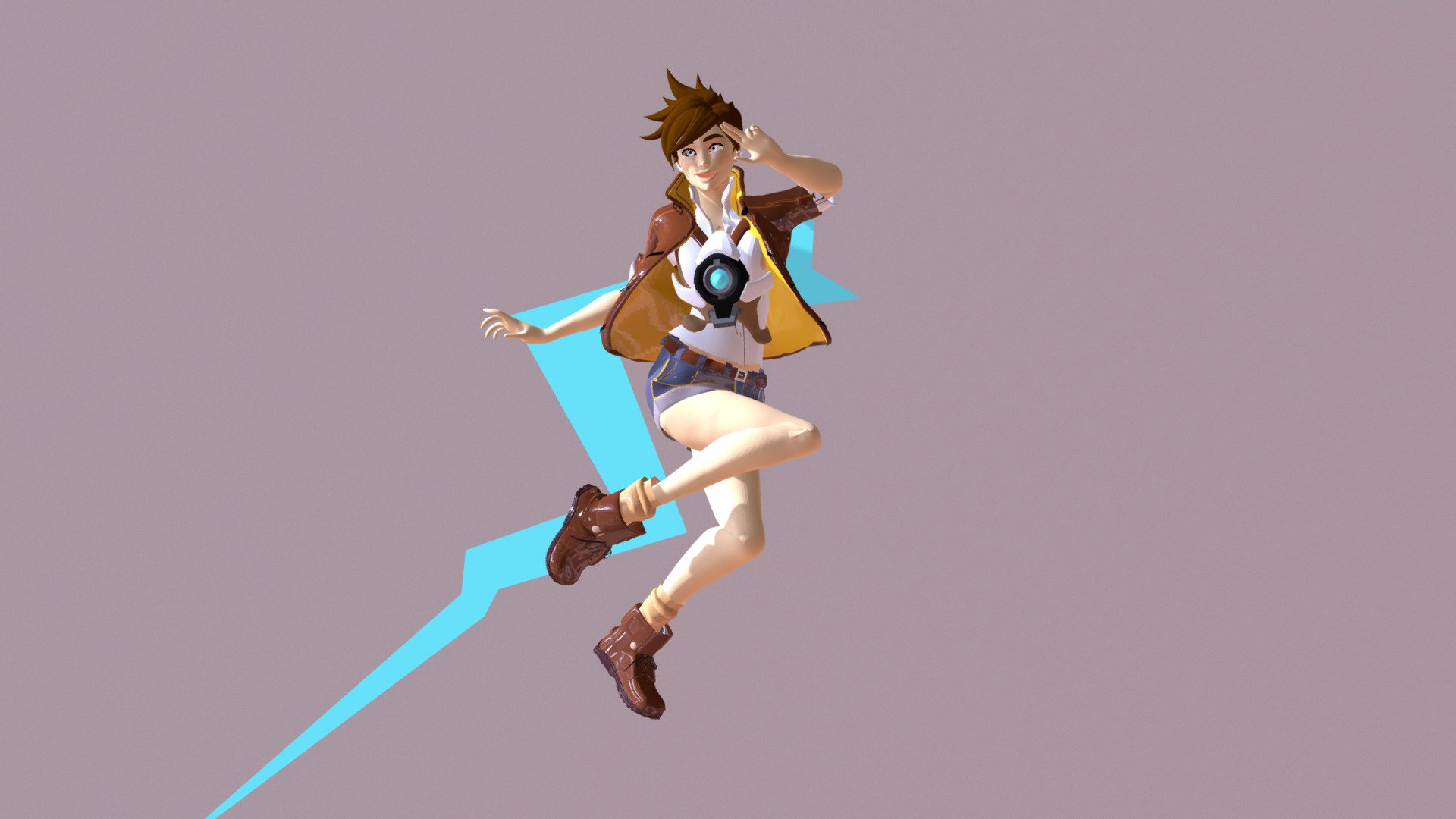 Tracer [w/pose] - 3D model by ShemoKam (@ShemoKam) [cca29d6] - Sketchfab