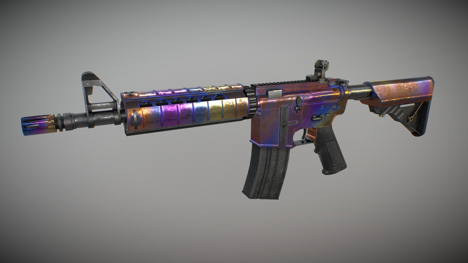 M4a4 - Tempered - 3D model by BadtRIP (@badtripbg) [cca4833] - Sketchfab