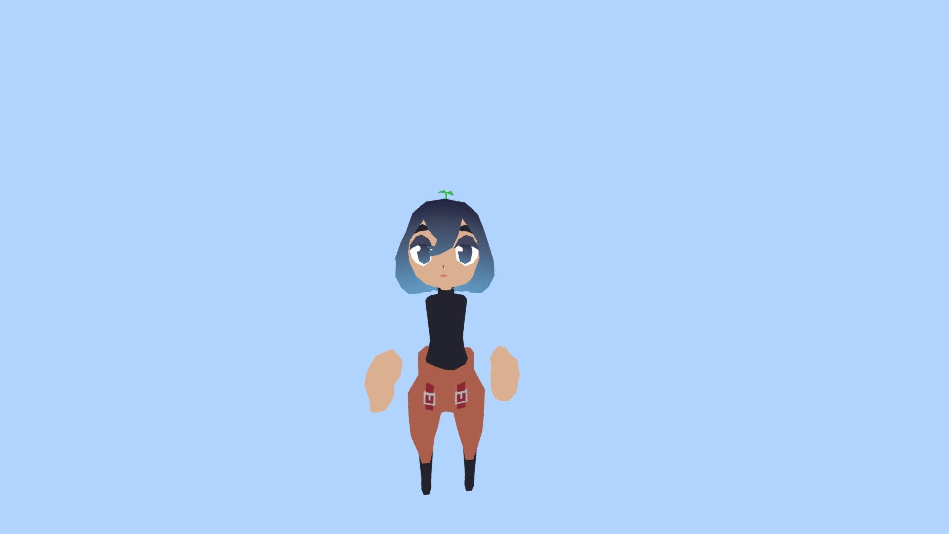 Sprout Girl Kanna - 3D model by Genmai [cca59b7] - Sketchfab