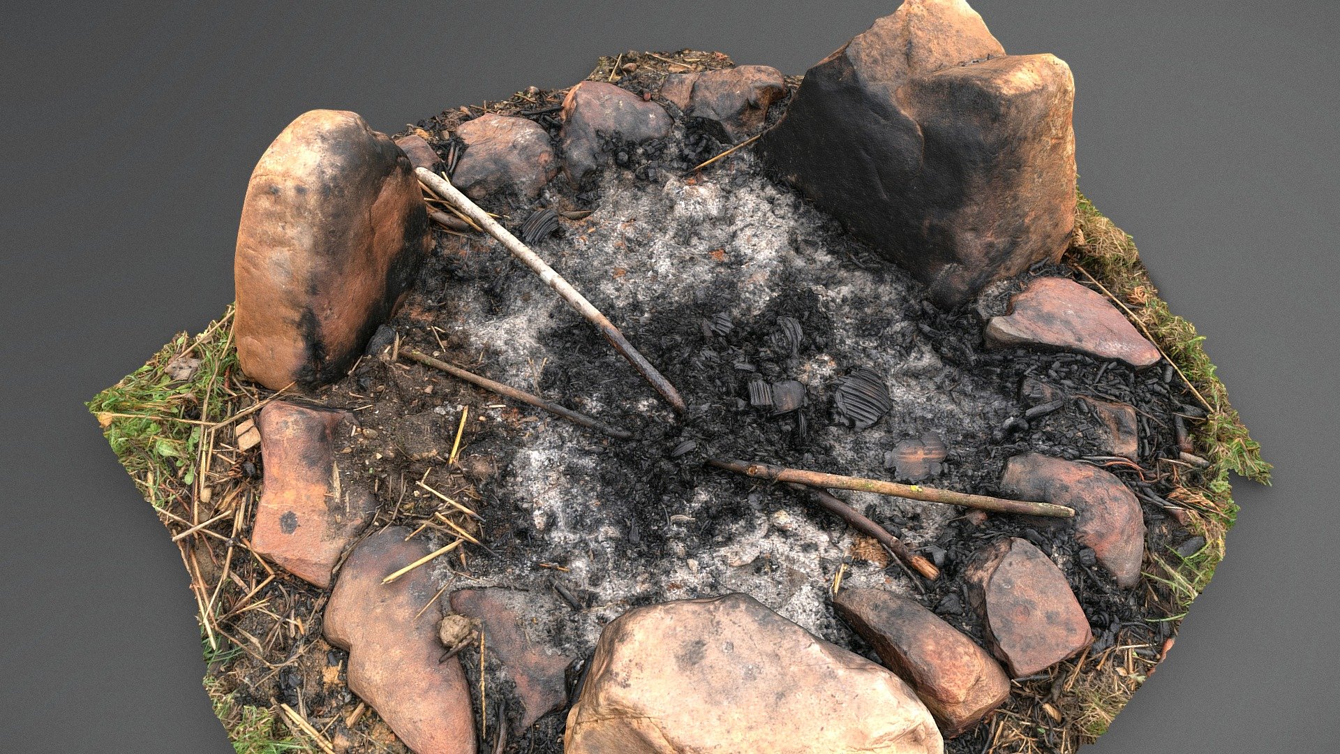 Simple garden campfire - Buy Royalty Free 3D model by matousekfoto ...