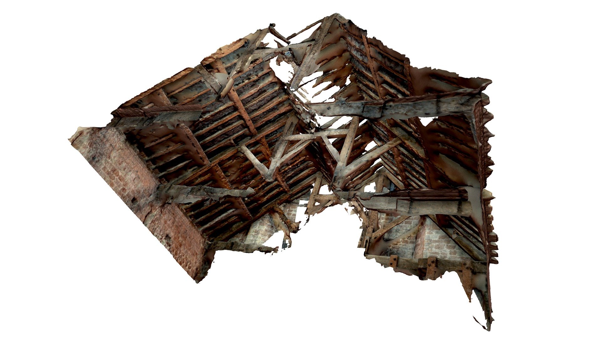 St Swithuns Worcester - Knave roof space - 3D model by Mark Bletchly ...
