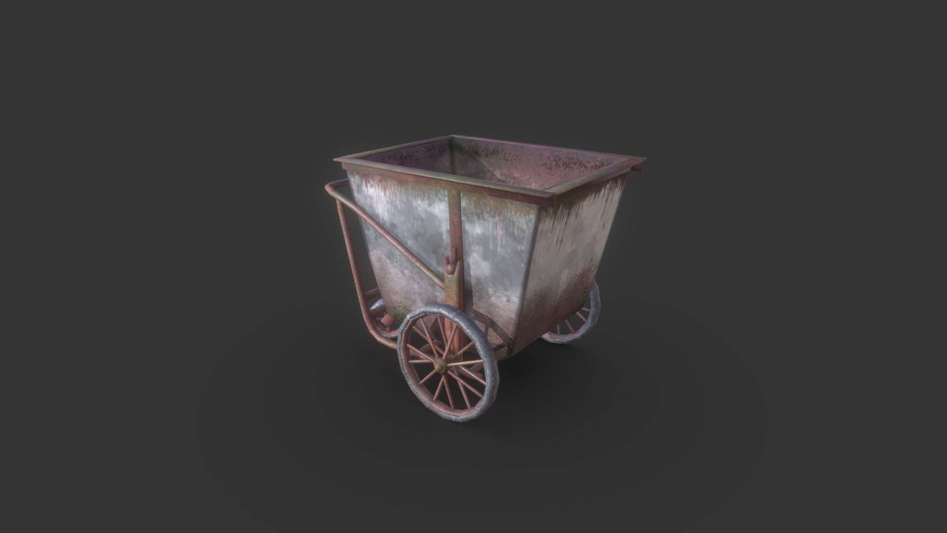 Xe đẩy rác - 3D model by LegionTeam [ccafadf] - Sketchfab