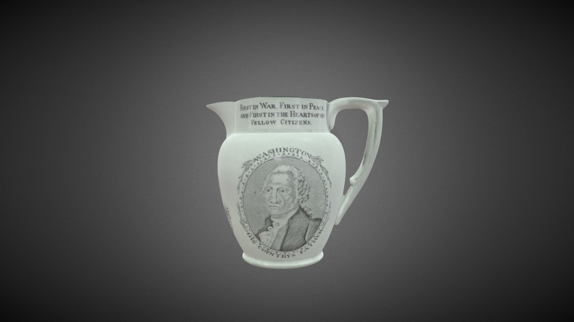Commemorative Pitcher, Washington and Lafayette - 3D model by ckeller ...