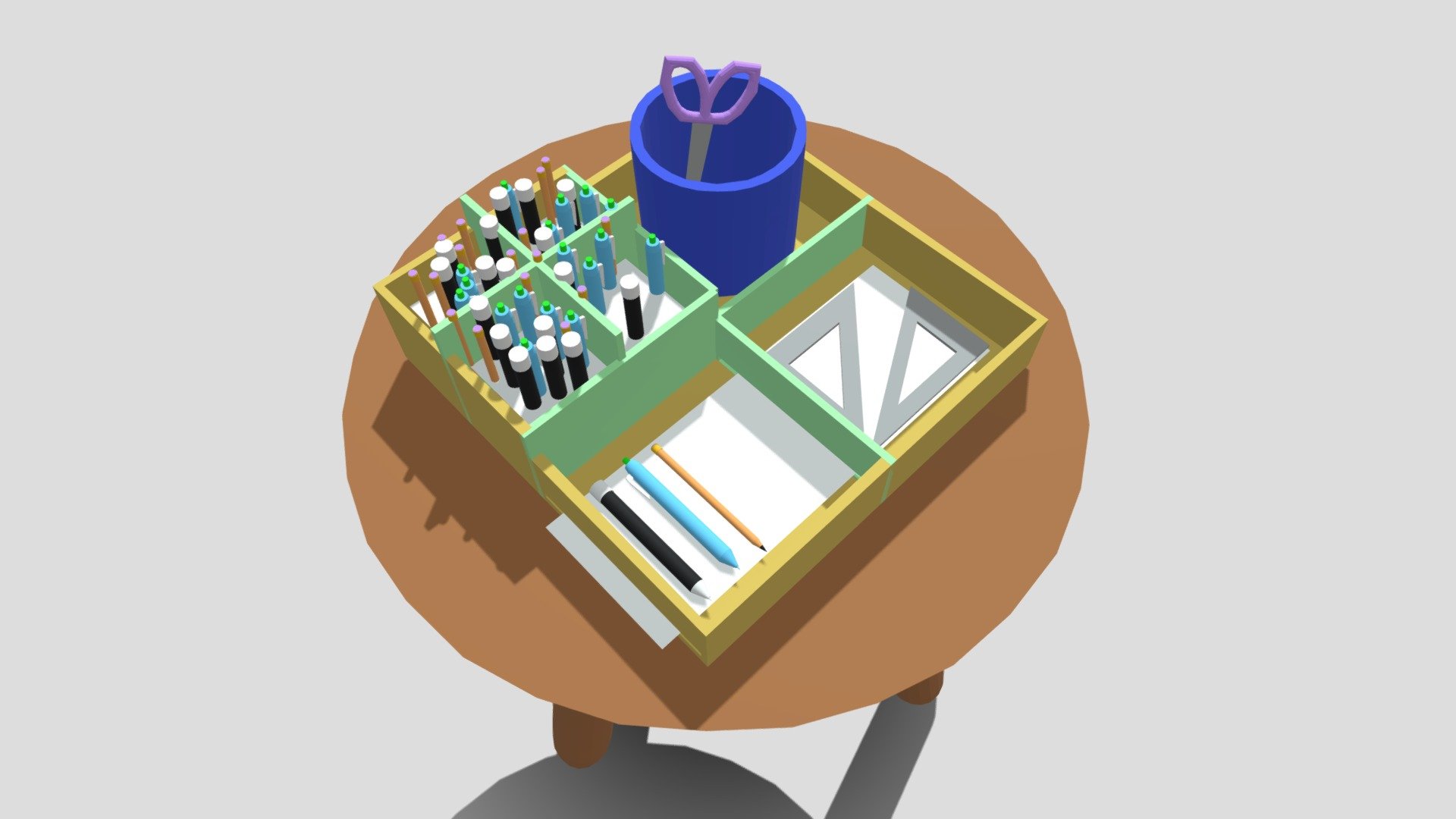 Organizer 3D Model (for my technology homework) - 3D model by Flying ...