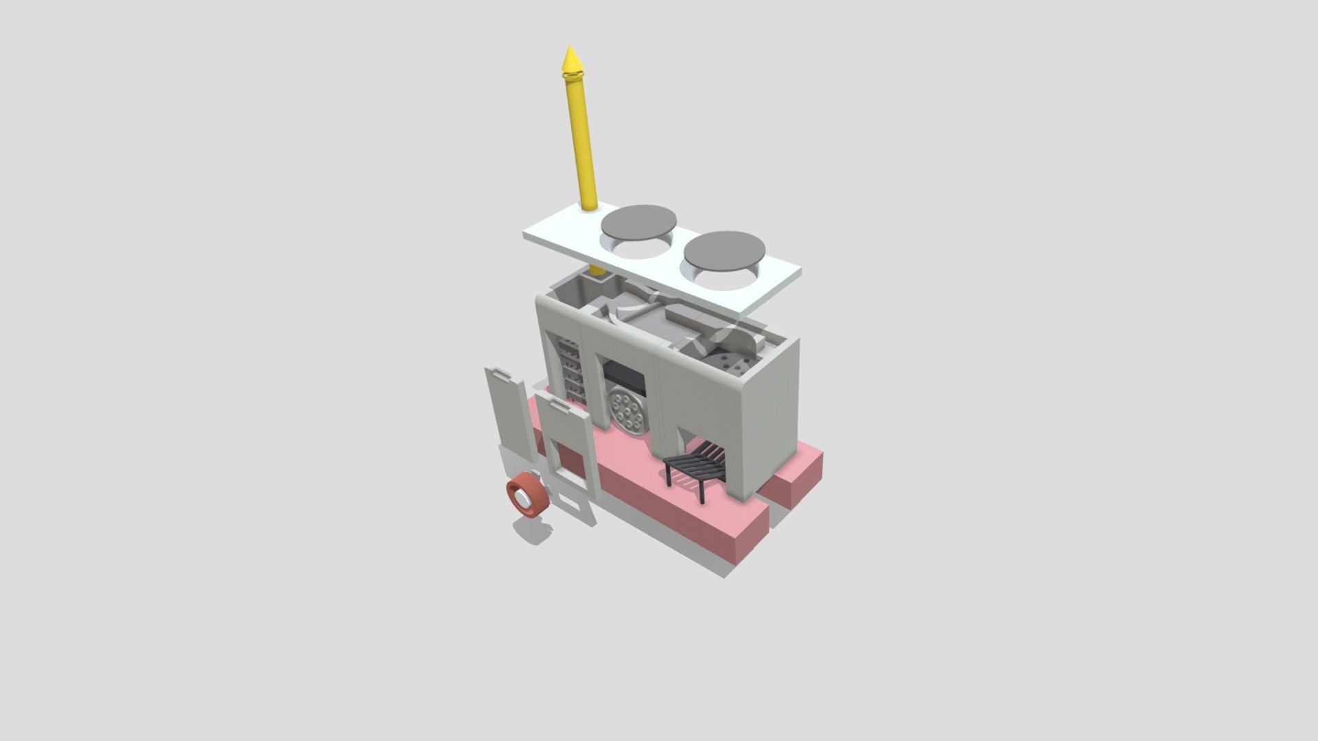 Smokeless Chulha - 3D model by rahulvikram11 [ccb71ef] - Sketchfab