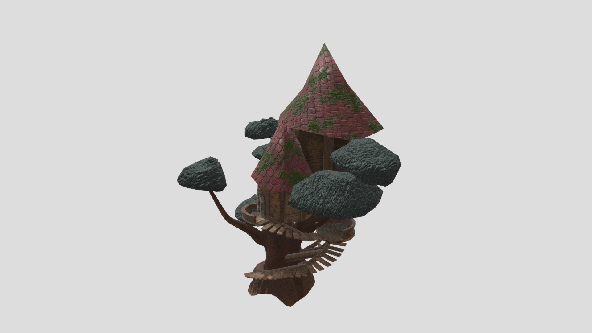 3D Modelling Tree House for School Assignment - 3D model by Radulf ...
