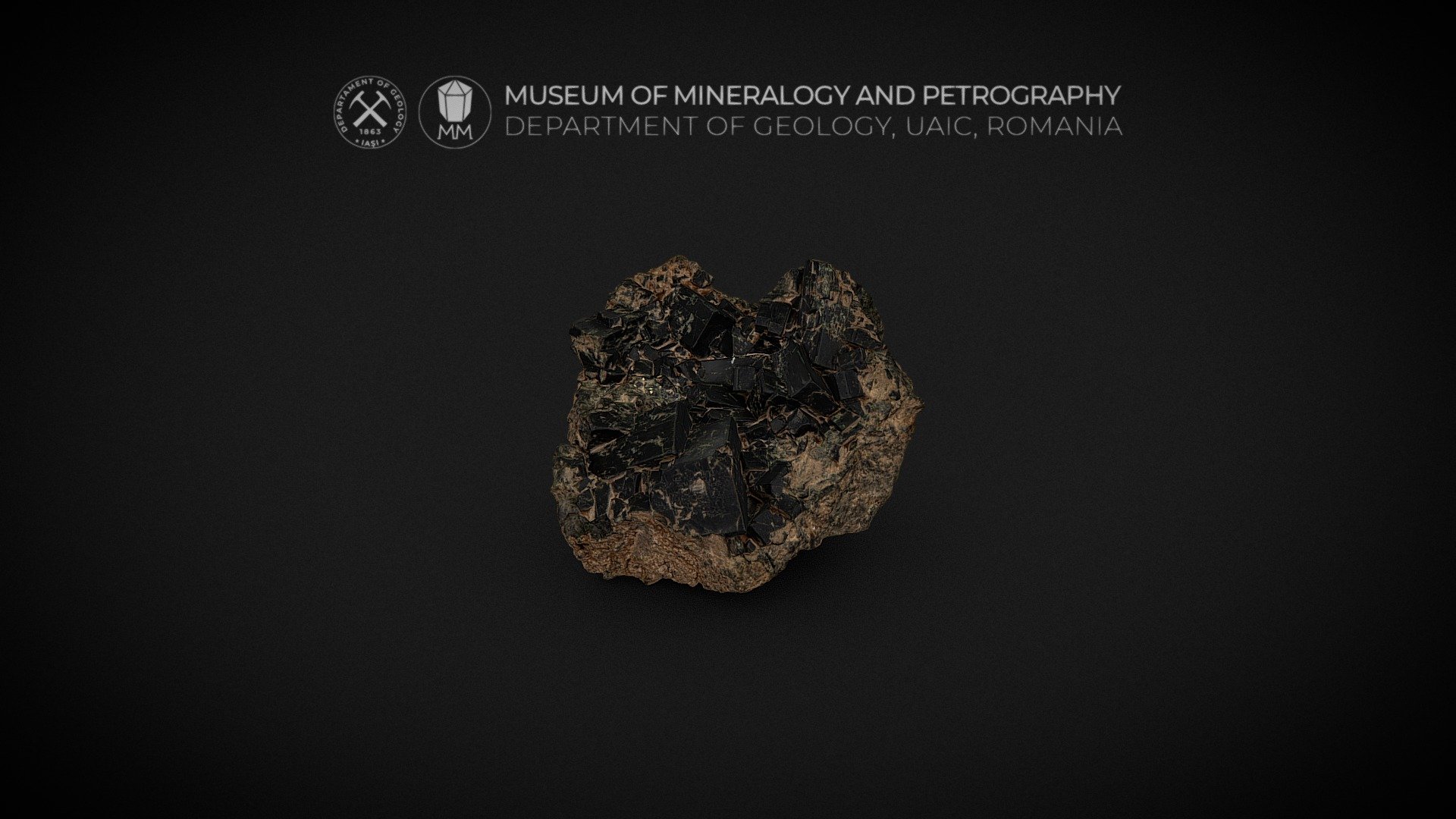 Blocky Hedenbergite crystals - 3D model by Museum of Mineralogy and ...