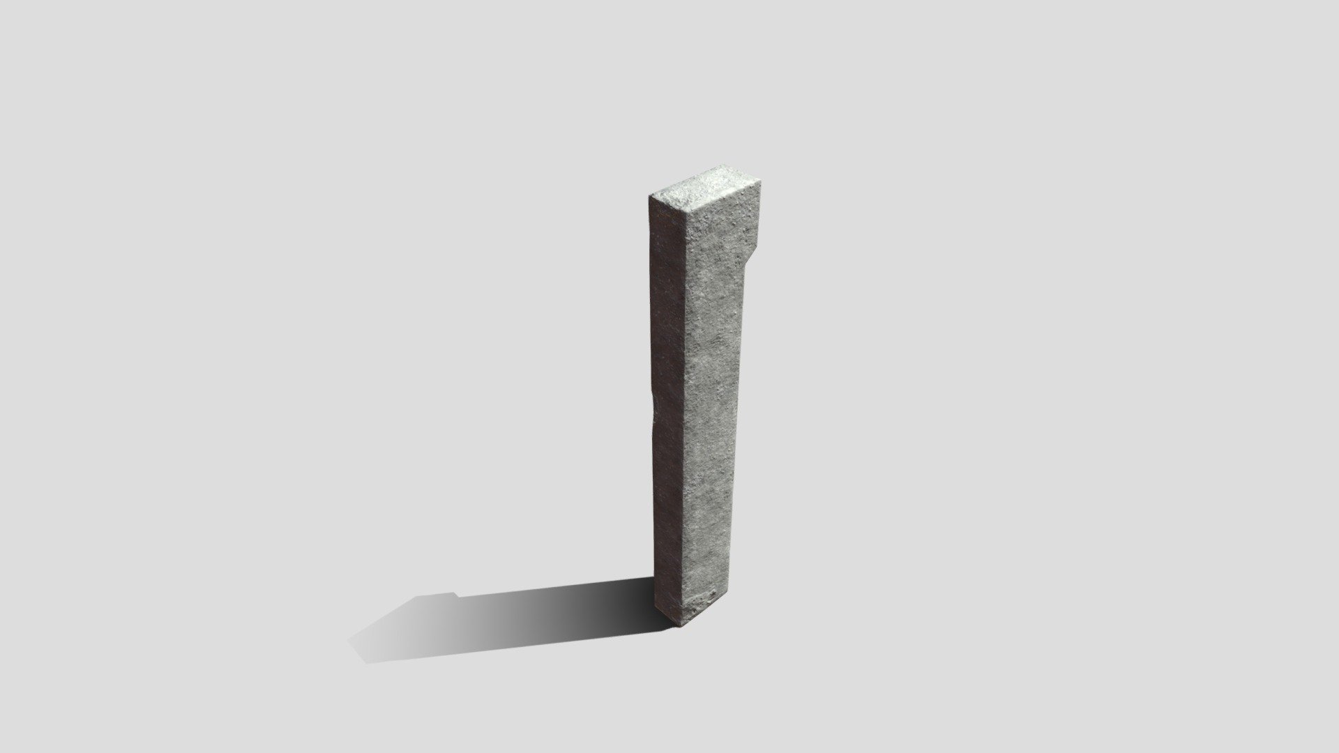 Concrete side column (old, h=4 m) - 3D model by RixTsk [ccb8cbc ...